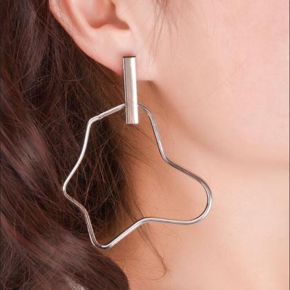 Geometric Abstraction Map Of Africa Earrings on Luulla