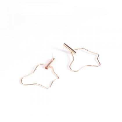 Geometric Abstraction Map Of Africa Earrings on Luulla