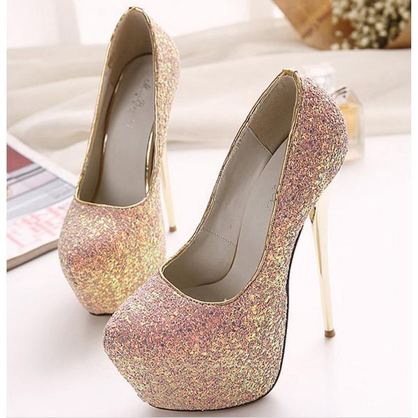 Rhinestone High Platform Stiletto Heel Super High Heels Prom Shoes on ...