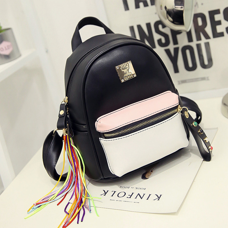 Lovely Colorful Tassel Pendant Backpack on Luulla