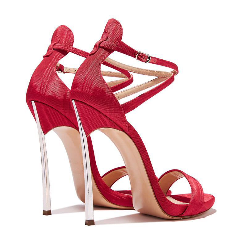 Roman Cross Strap Stiletto Sandals-red on Luulla