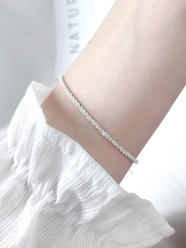 Simple Silver Bracelet on Luulla