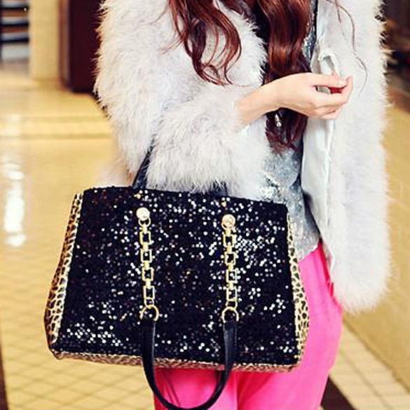 Women Fashion Sequin Handbag Satchel Bag Shoulder Bag on Luulla