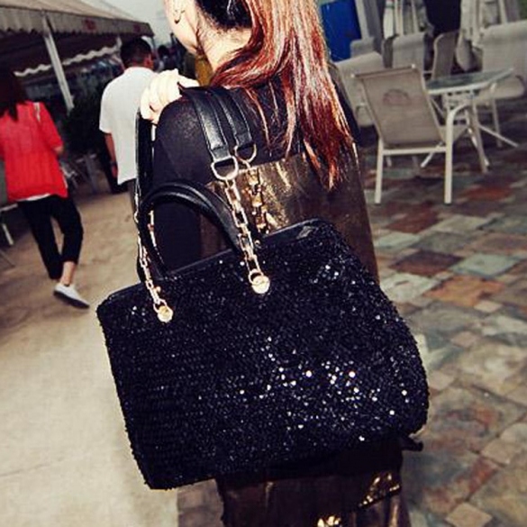 Women Fashion Sequin Handbag Satchel Bag Shoulder Bag on Luulla