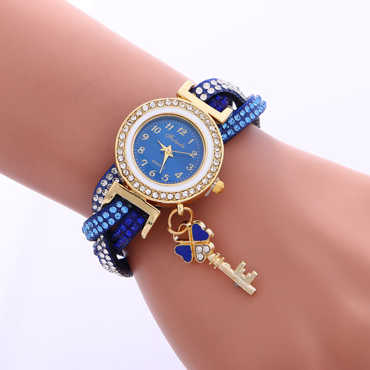 Colorful Crystal Twist Strap Key Watch on Luulla