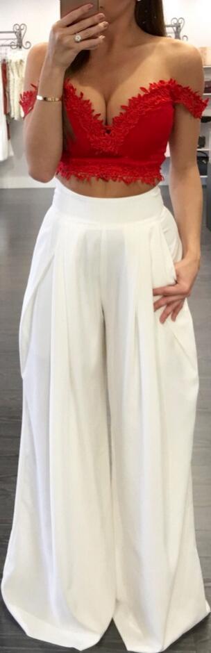 High Waist Draped Design Wide Leg Long Pants on Luulla