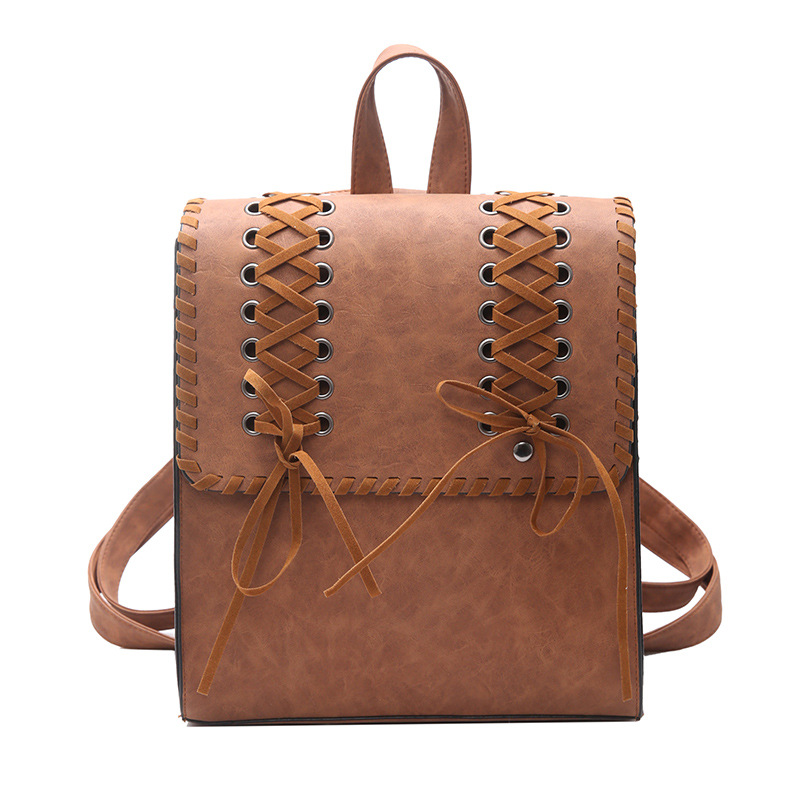 Retro Knitted Tassels Design Backpack on Luulla