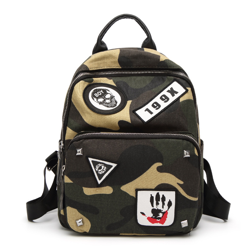 Trendy Camouflage Design Oxford Backpack on Luulla