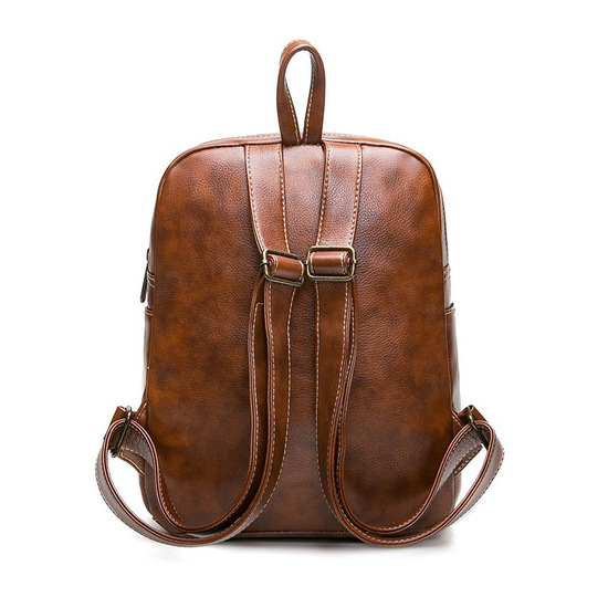 Retro Preppy Chic Zipper Backpack on Luulla