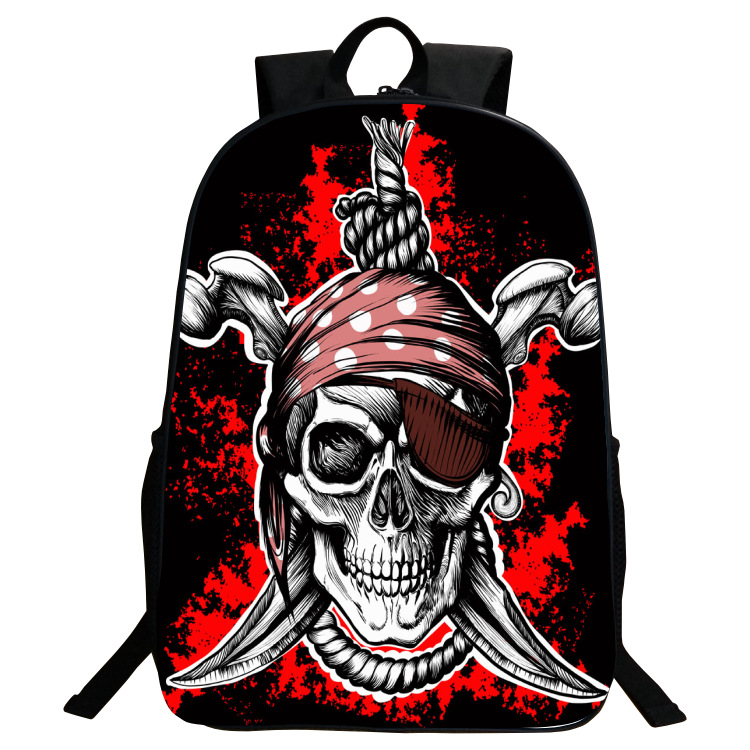 Korean Style Skull Printing Men's Backpack on Luulla