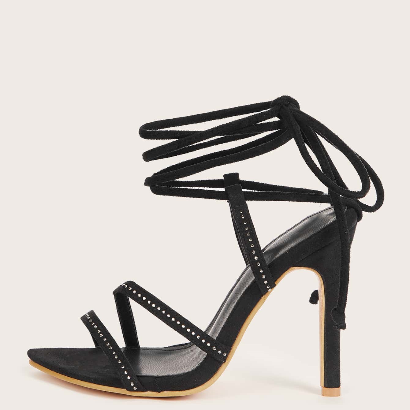 Diamond Laced Stiletto Sandals on Luulla