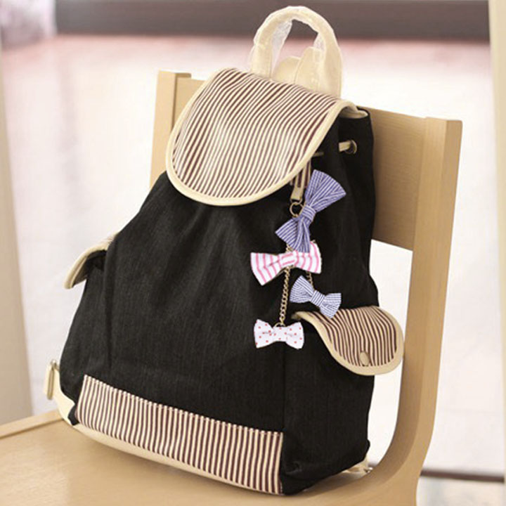 Canvas Satchel Shoulder School Backpack on Luulla